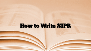How to Write SIRP Notes (with Examples) - BirpNotes